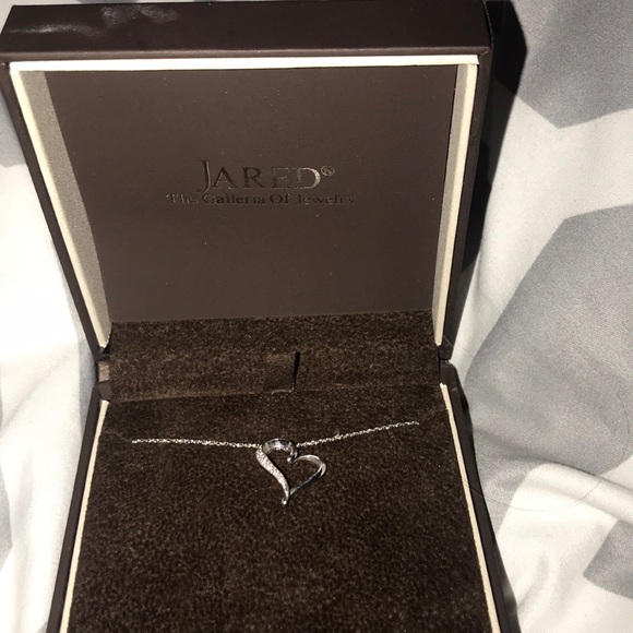 Jared | Jewelry | Jared White Gold Heart Necklace | Poshmark